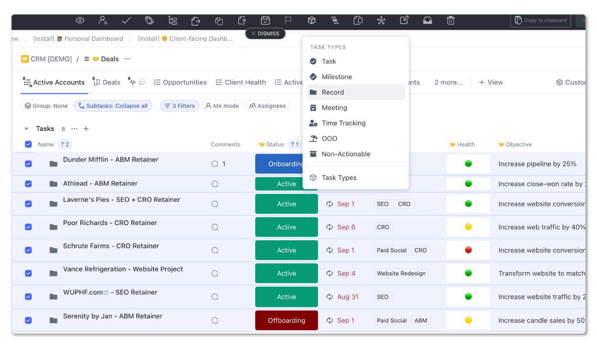 How To Best Use Clickups Custom Task Types 